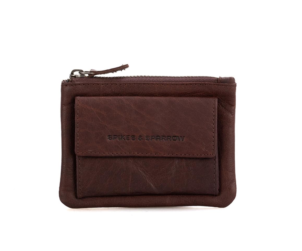 Leather key pouch - Minnesota - Dark brown