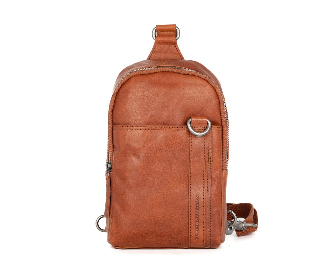 Sac à main en cuir - Washington - Brandy Cognac